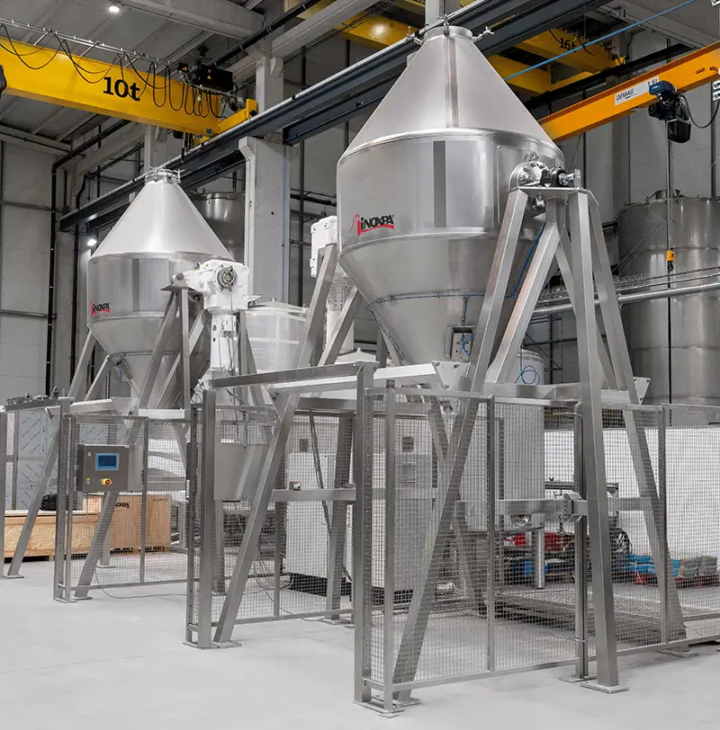 Mélangeurs Biconiques pour le Mélange de Protéines - INOXPA